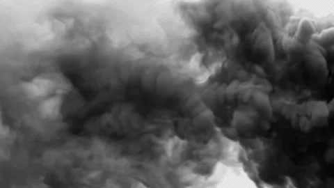 Different types of smoke on a transparen... | Stock Video | Pond5