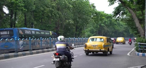 Different types of vehicles are plying o... | Stock Video | Pond5