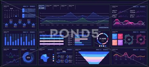 Different UI, UX, GUI mobile screens modern infographic. Diagram ...
