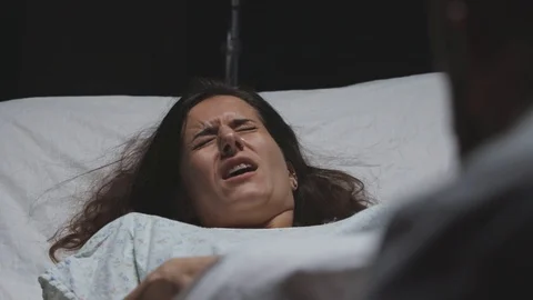 Childbirth Hospital Pain Stock Footage ~ Royalty Free Stock Videos | Pond5