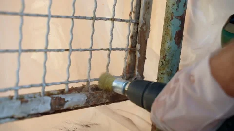 Difficult repairing work on construction... | Stock Video | Pond5