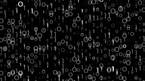 Digi0010 - 4k Simple Binary Digits Motio... | Stock Video | Pond5