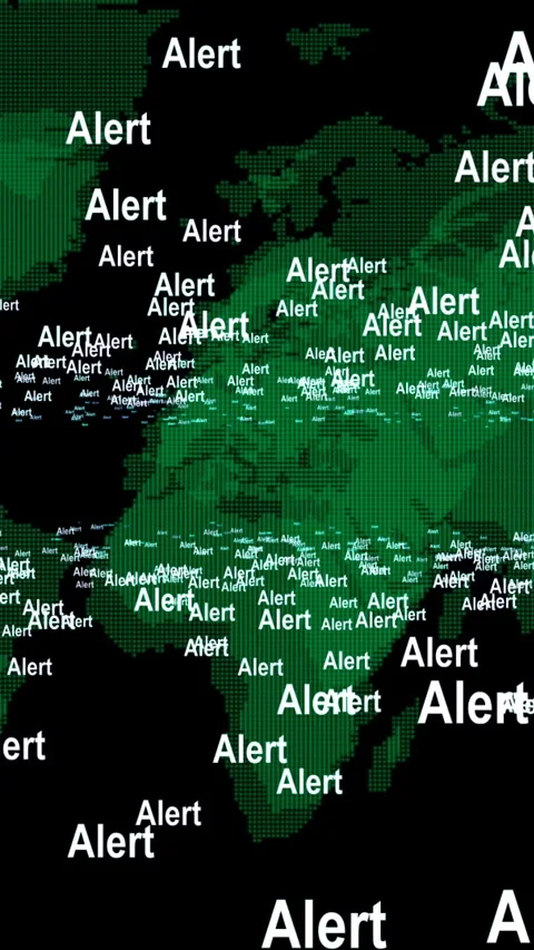 Digital Alert Distribution Across a Styl... | Stock Video | Pond5