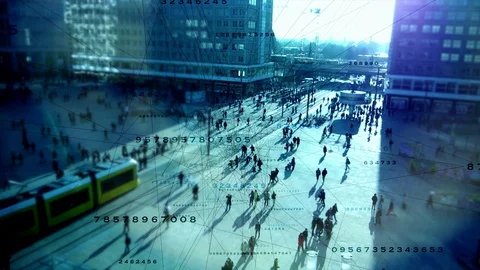 Digital Animated Data Stream Flow Accoun... | Stock Video | Pond5