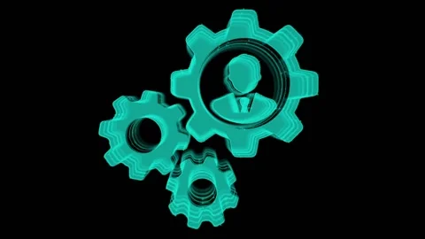 Digital Animation of Automation icon. | Stock Video | Pond5