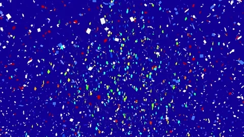 Digital animation of colorful confetti f... | Stock Video | Pond5