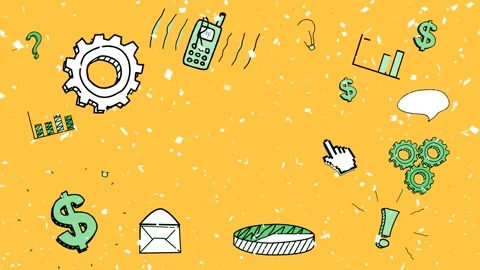 Digital animation of confetti falling ov... | Stock Video | Pond5