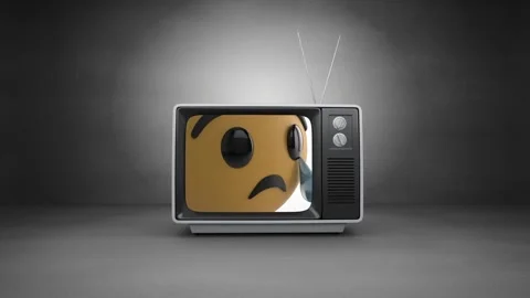 Digital animation of crying face emoji o... | Stock Video | Pond5