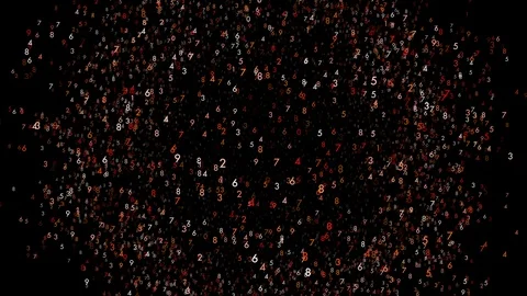 Digital Animation of Data Numbers Partic... | Stock Video | Pond5