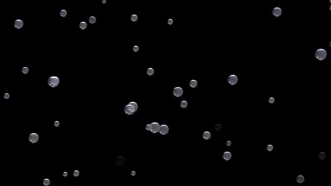 Digital animation of dots floating in sp... | Stock Video | Pond5