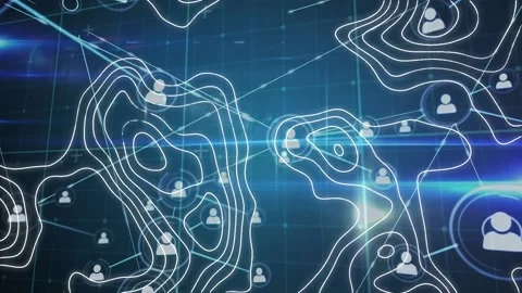 A digital animation of an empty blue mat... | Stock Video | Pond5