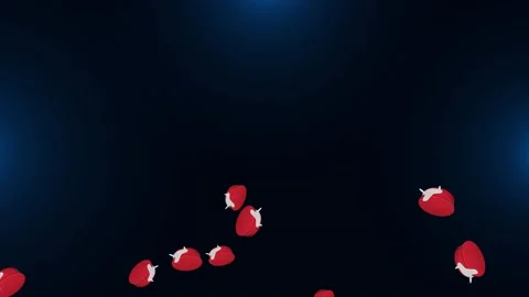 Digital animation of Falling clocks on g... | Stock Video | Pond5