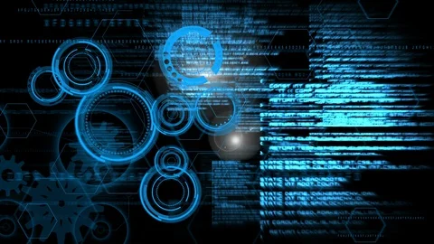 Digital animation of interface screen an... | Stock Video | Pond5