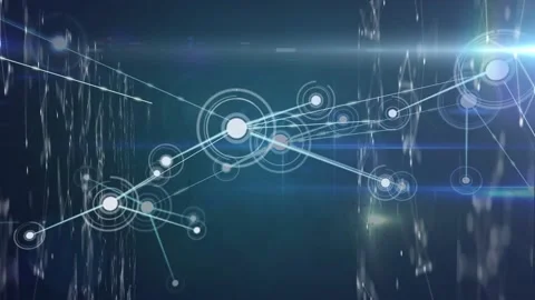 Digital animation of moving digital line... | Stock Video | Pond5