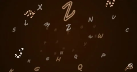 Digital animation of multiple alphabets ... | Stock Video | Pond5