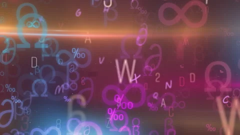 Digital animation of multiple changing n... | Stock Video | Pond5