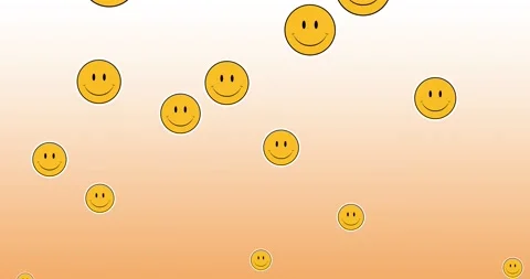 Digital animation of multiple smiling fa... | Stock Video | Pond5