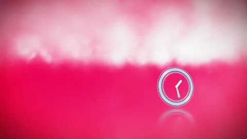 Digital animation of neon digital clock ... | Stock Video | Pond5