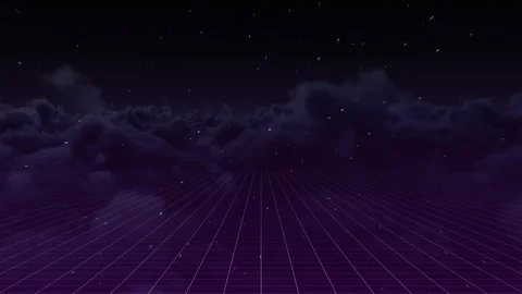 Digital animation of a night sky on a gr... | Stock Video | Pond5