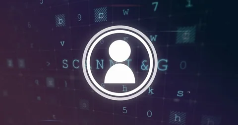 Digital animation of people icon vector ... | Stock Video | Pond5