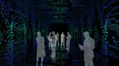 Digital animation showing business peopl... | Stock Video | Pond5