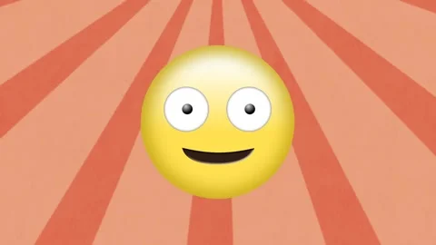 Moving Thinking Smiley Face