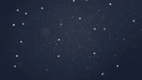 Digital animation of snow falling and st... | Stock Video | Pond5
