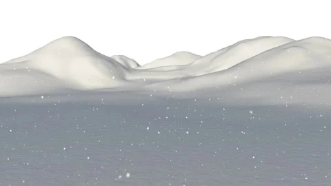 Digital animation of snow falling over w... | Stock Video | Pond5