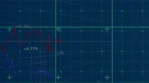 Digital animation of statistical data pr... | Stock Video | Pond5