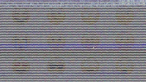 Digital animation of tv static effect ov... | Stock Video | Pond5