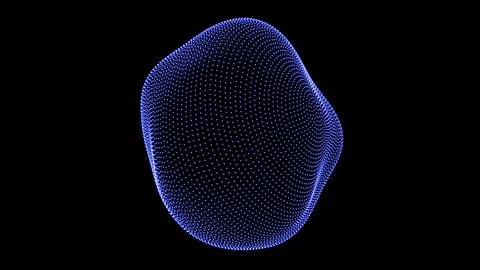 Digital animation of wave like moving fi... | Stock Video | Pond5