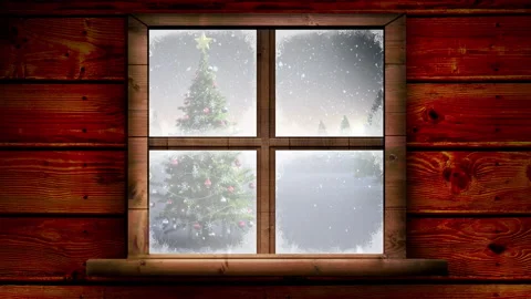 Digital animation of wooden window frame... | Stock Video | Pond5