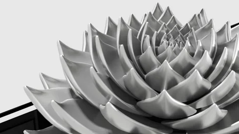 digital art animation of lotus flower op... | Stock Video | Pond5