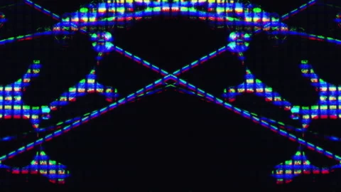 Digital art glitch light glowing pixel t... | Stock Video | Pond5