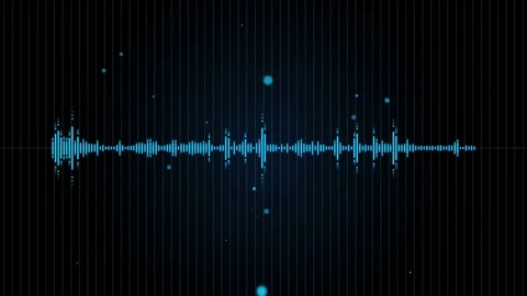 Audio Waveform Animation Stock Video Footage | Royalty Free Audio ...