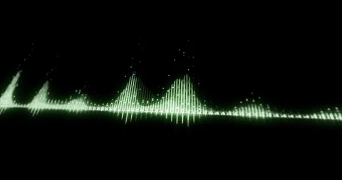 Digital audio waveform. Computer generat... | Stock Video | Pond5