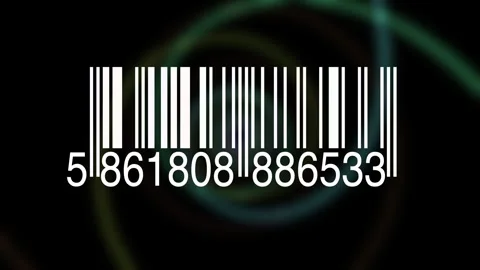 Digital Barcode Numbers Data Scanning In... | Stock Video | Pond5