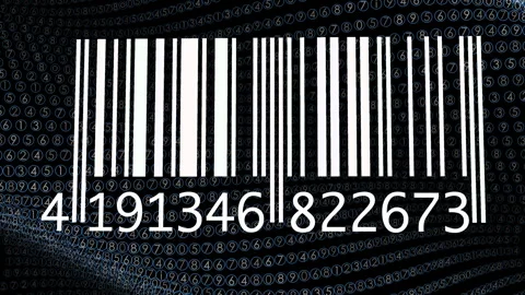 Digital Barcode Numbers Data Scanning In... | Stock Video | Pond5