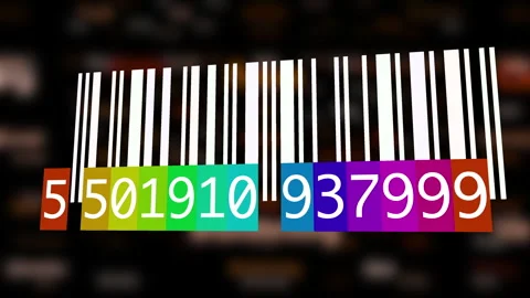 Digital Barcode Numbers Data Scanning In... | Stock Video | Pond5