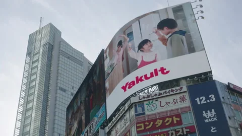 Digital Billboards On The Building Playi... | Stock Video | Pond5