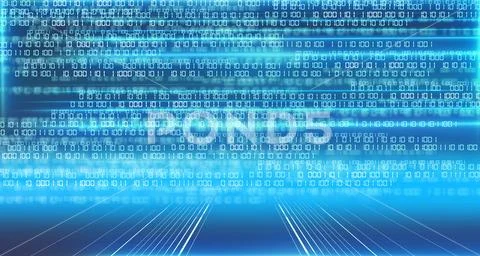 Digital binary code background concept series ~ Clip Art #276812923