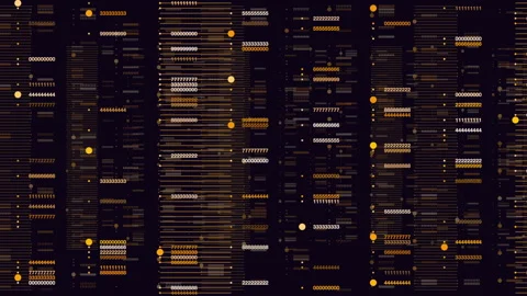 Digital binary code with random neon led... | Stock Video | Pond5