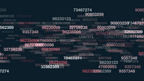 Digital binary code with random neon led... | Stock Video | Pond5