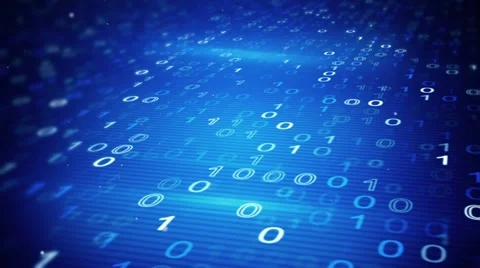 digital binary data loopable background | Stock Video | Pond5
