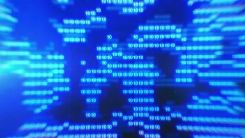 Digital Binary Data Loopable Background | Stock Video | Pond5