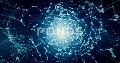 Digital binary plexus tunnel funnel background: Graphic #77534465