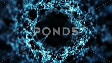 Digital binary plexus tunnel funnel background: Graphic #77535153