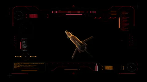 Digital Blueprint Scan, HUD Air to Groun... | Stock Video | Pond5