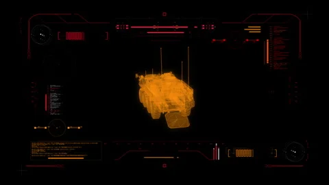 Digital Blueprint Scan of US Army IAV St... | Stock Video | Pond5