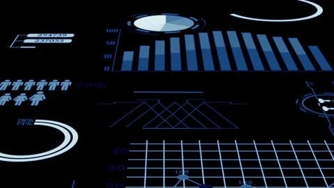 Digital Charts Diagrams Infographic Acco... | Stock Video | Pond5